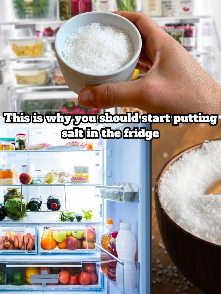 This is why you should start putting salt in the fridge - Healthylifestyle